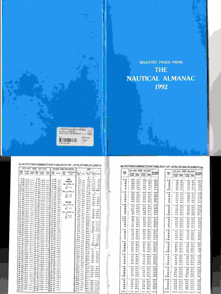 Nautical Almanac 1992 | PDF