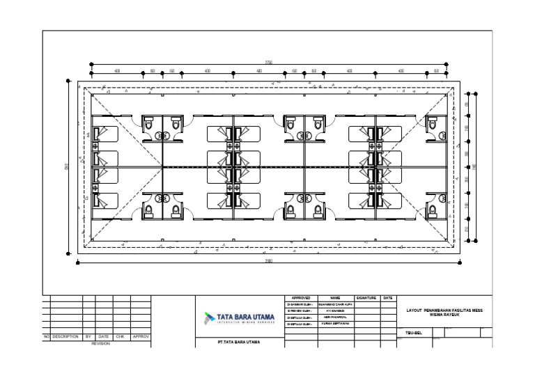 Layout Penambahan Fasilitas Mess | PDF