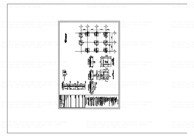 Foundation Layout-M.pdf A2.dwg | PDF