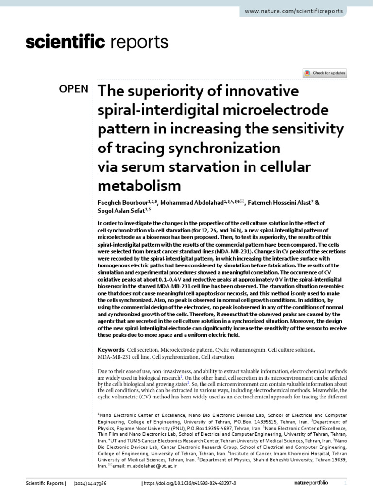 The Superiority of Innovative Spiral Interdigital Microelectrode ...