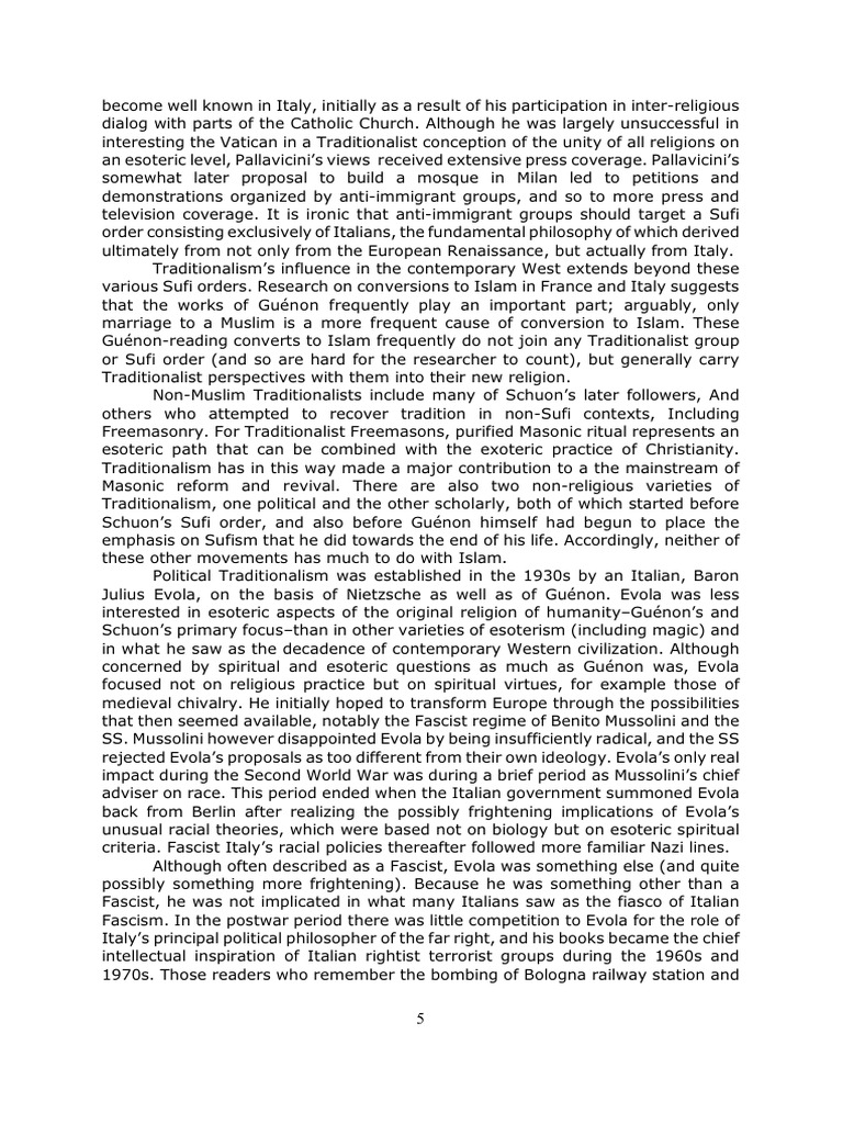 Western Sufism and Traditionalism-5-6 | PDF