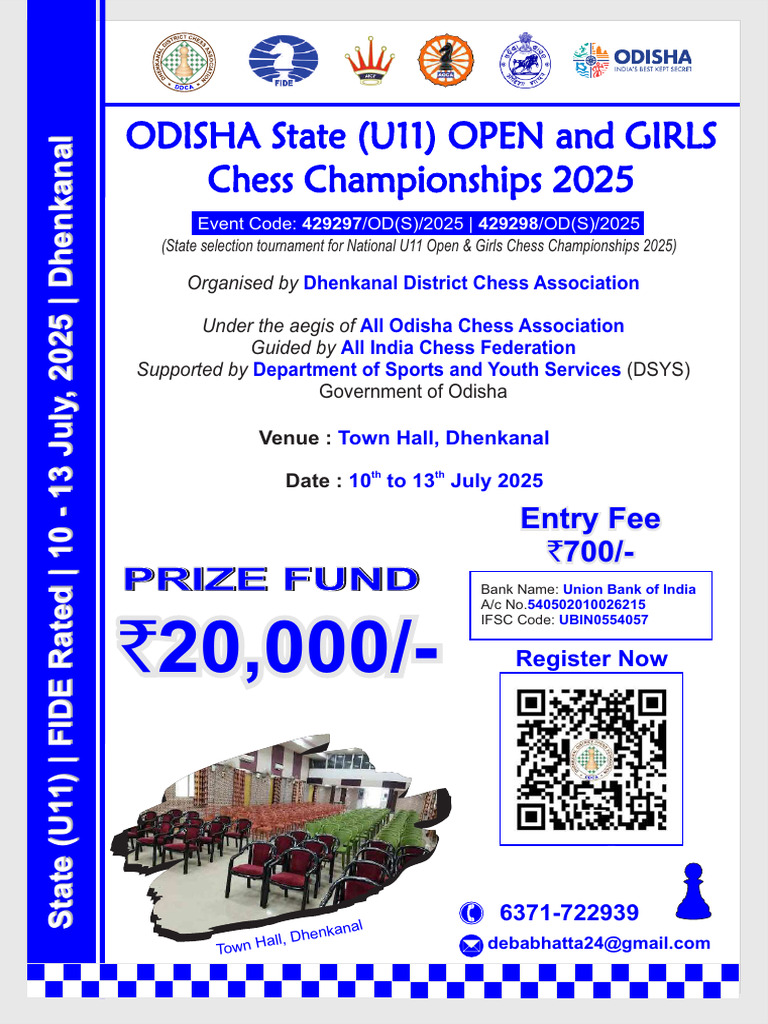Odisha State U11 2025 Dhenkanal | PDF | Chess