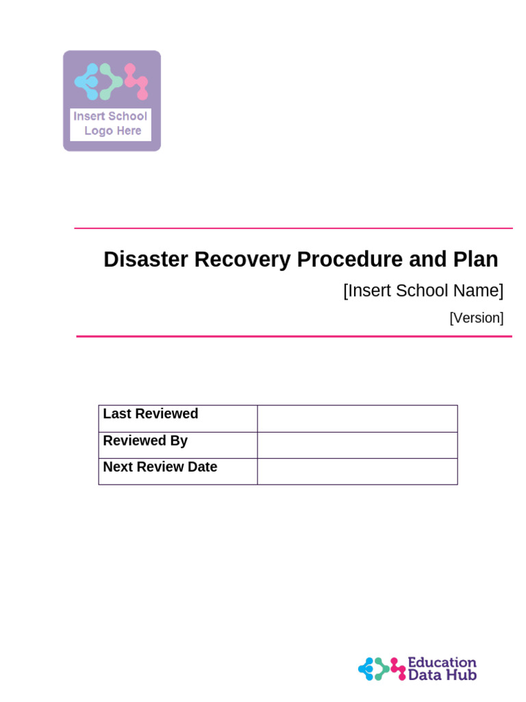 Disaster Recovery Procedure and Plan | PDF | Computer Security | Security