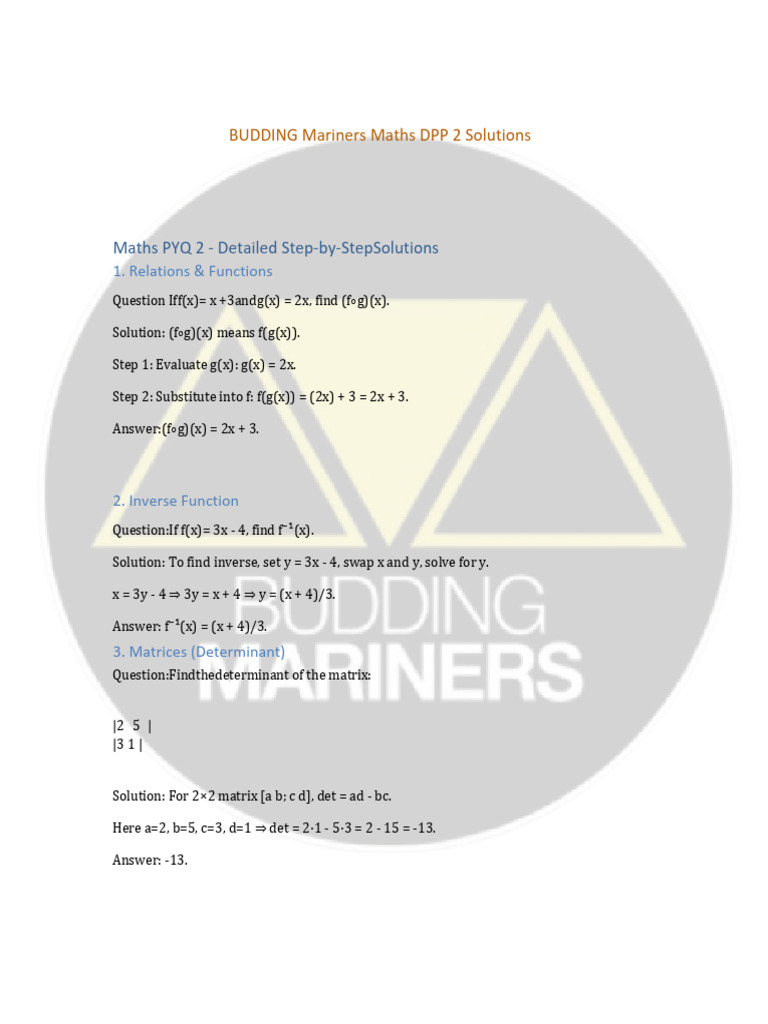 Maths PYQ 2 Solutions - PDF 20250808 125048 0000 | PDF