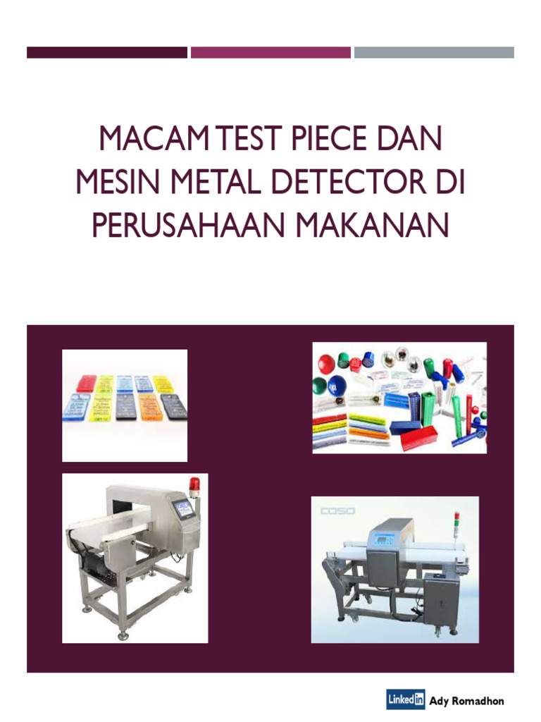 Test Piece Pada Metal Detector | PDF