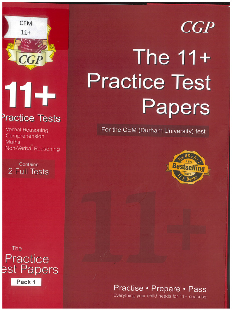 CEM 11+ Practice Papers Pack4 CGP | PDF
