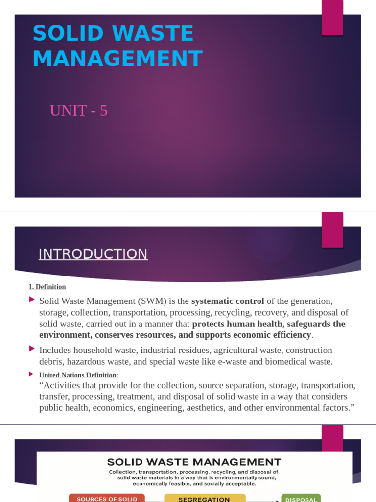 Solid Waste Management | PDF | Waste | Waste Management