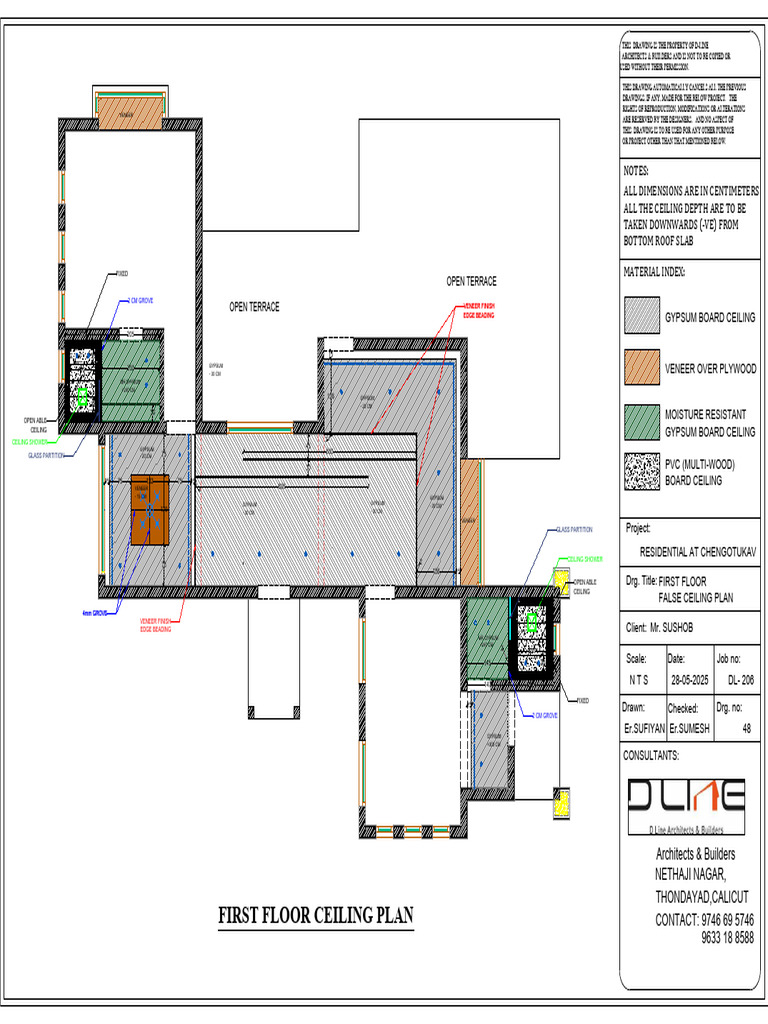 First Floor Ceiling Plan Details | PDF | Ceiling | Building Engineering