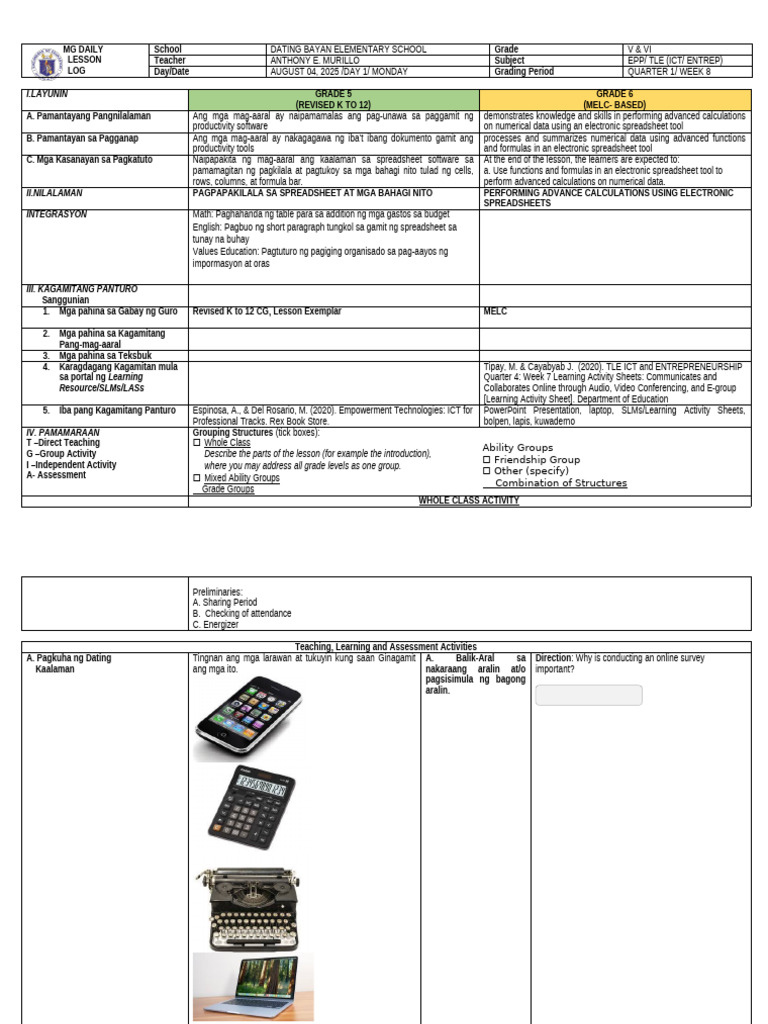 Dll-Q1-W8-Day1.epp - Matatag | PDF