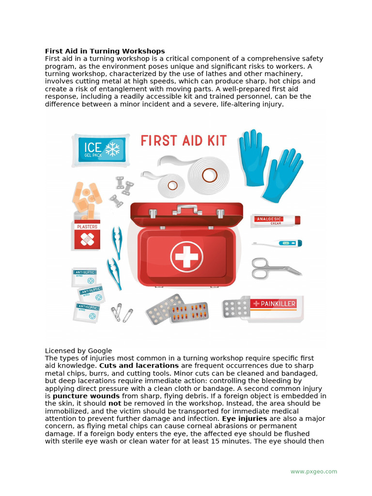 First Aid in Turning Workshops | PDF | First Aid | Wound