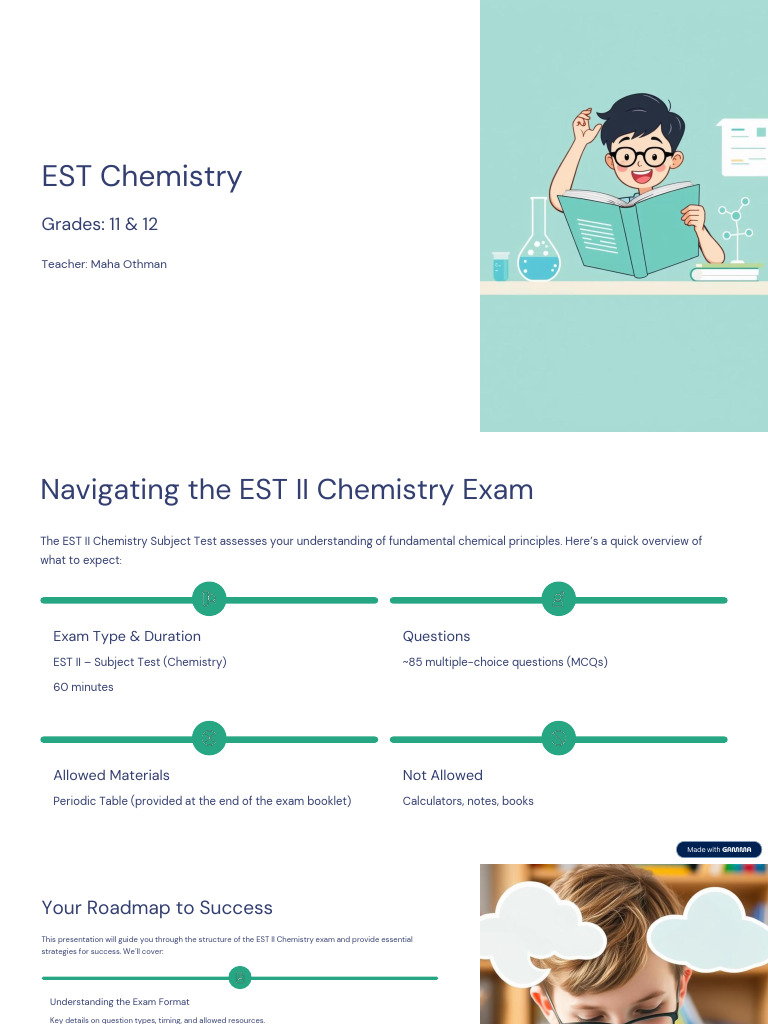 EST Chemistry 2 | PDF | Chemical Reactions | Chemistry