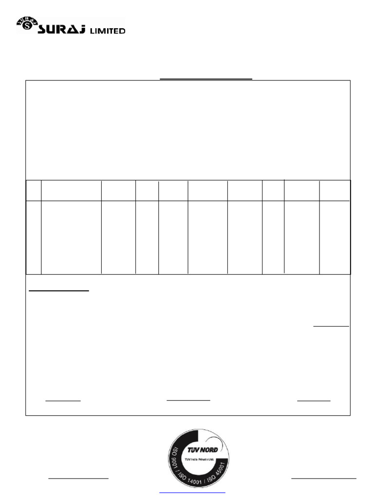 Purchase Order: Thol Plant | PDF | Building Materials | Mechanical ...