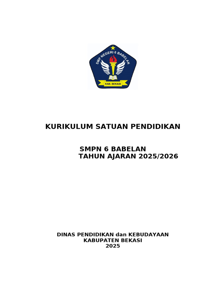 Contoh KSP SMP 2025/2026 Mendalam | PDF