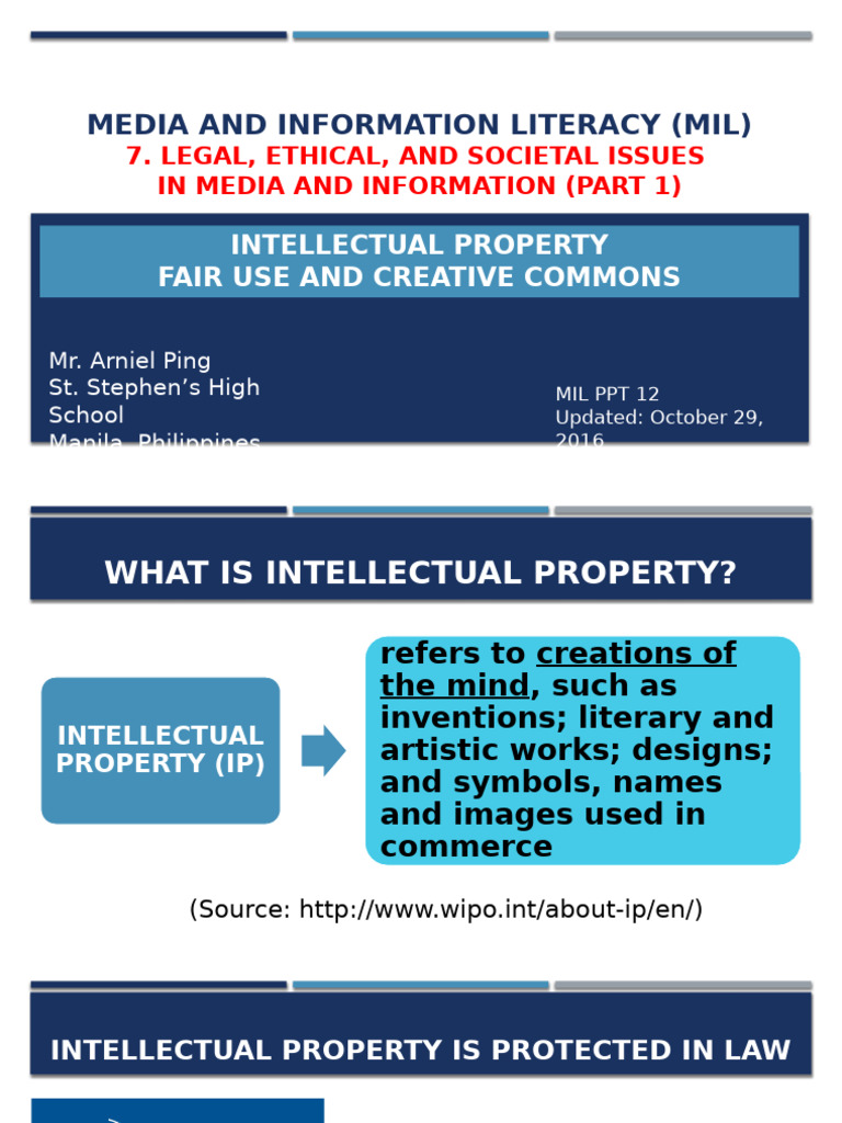 Media and Information Literacy (Mil) | PDF | Intellectual Property ...