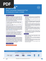 Scat 5 | PDF | Concussion | Foot