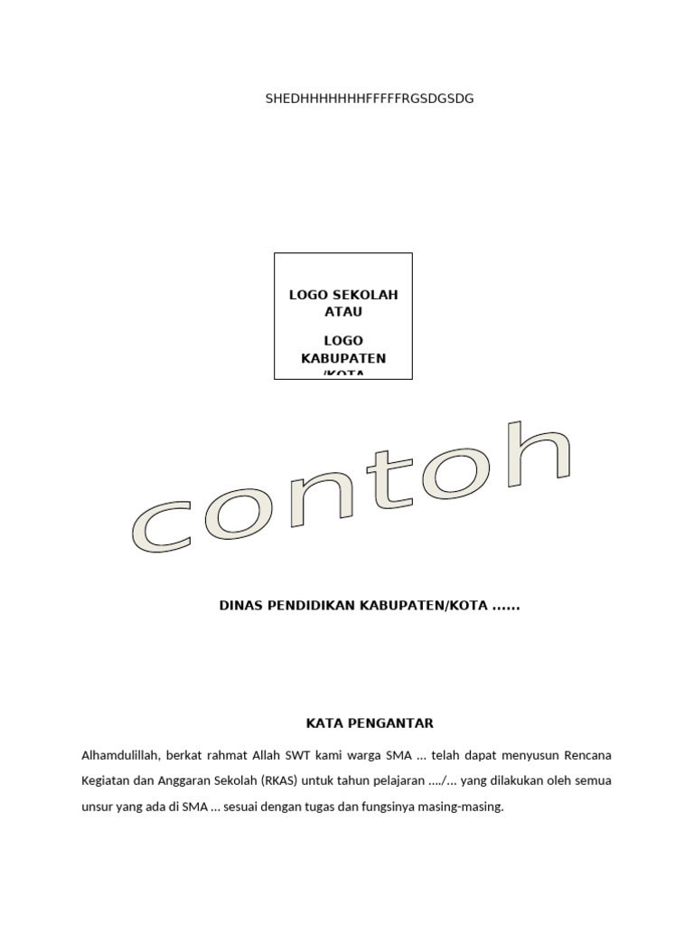 Contoh Rkas | PDF