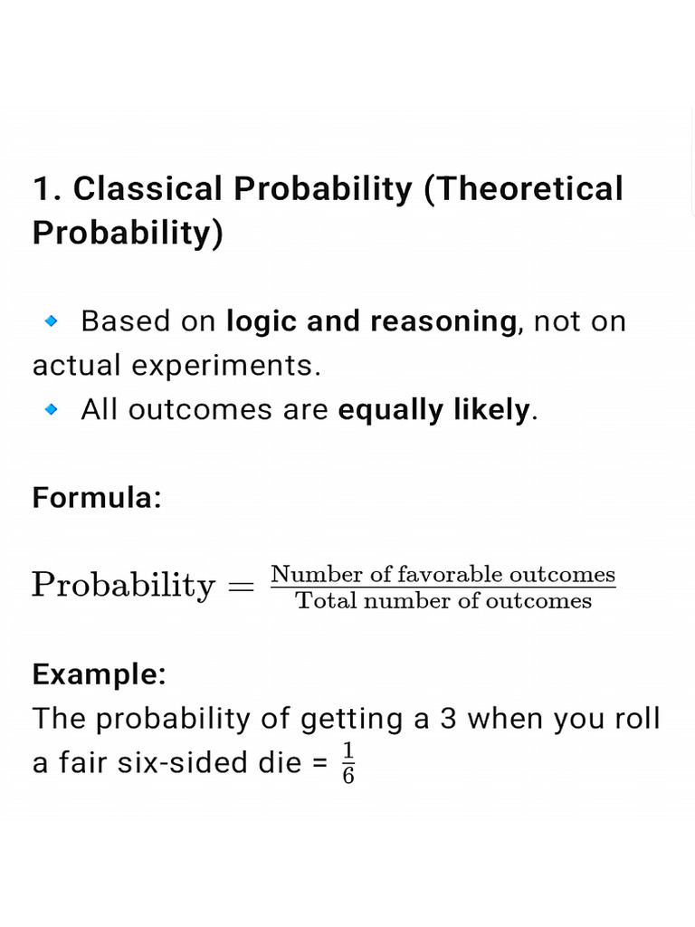 Types of Probability | PDF