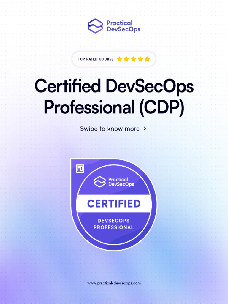 Certified DevSecOps Professional Training Certification 1748792484 | PDF
