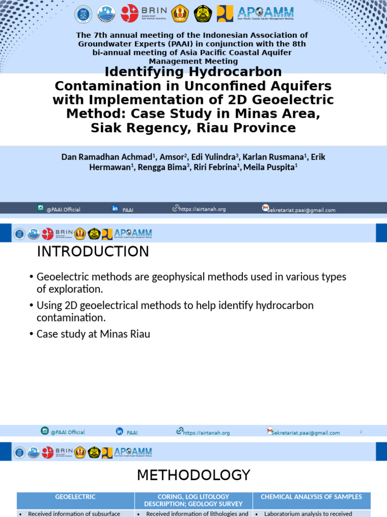 Identifying Hydrocarbon Contamination in Unconfined Aquifers With ...