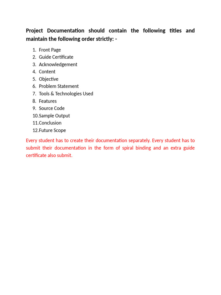 Project Rules | PDF