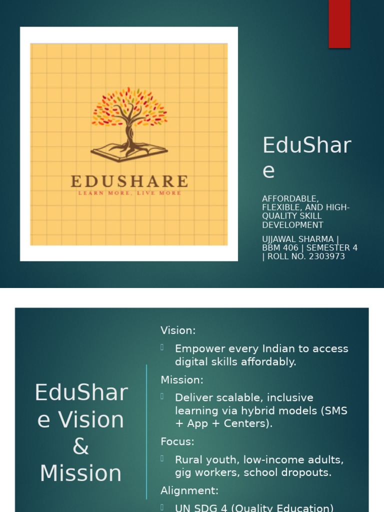 Empowering Rural India with EduShare | PDF | Mobile App | Android ...