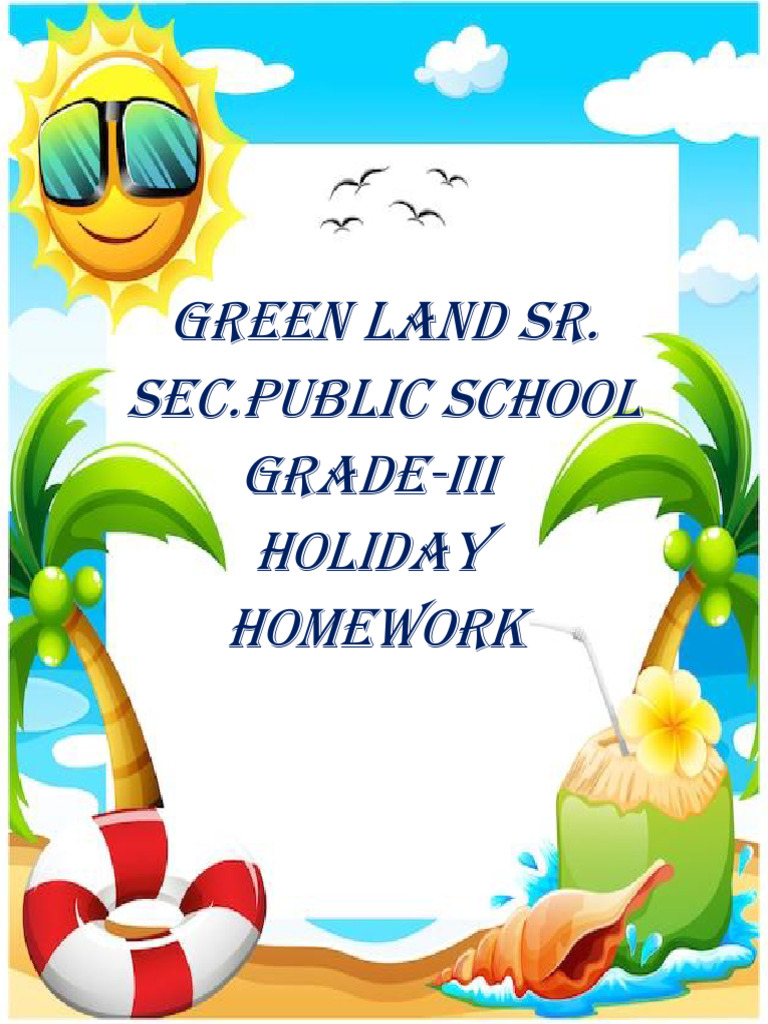 Grade III Holiday Homework (2025-26) - 1 | PDF