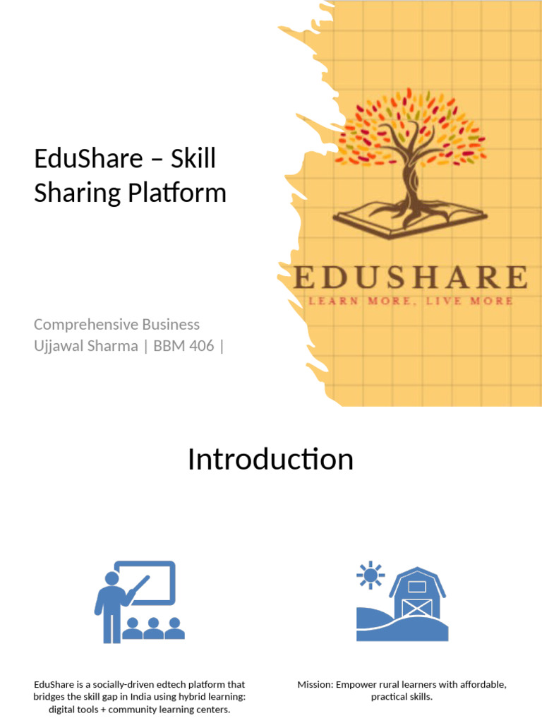 EduShare Comprehensive Presentation | PDF | Educational Technology