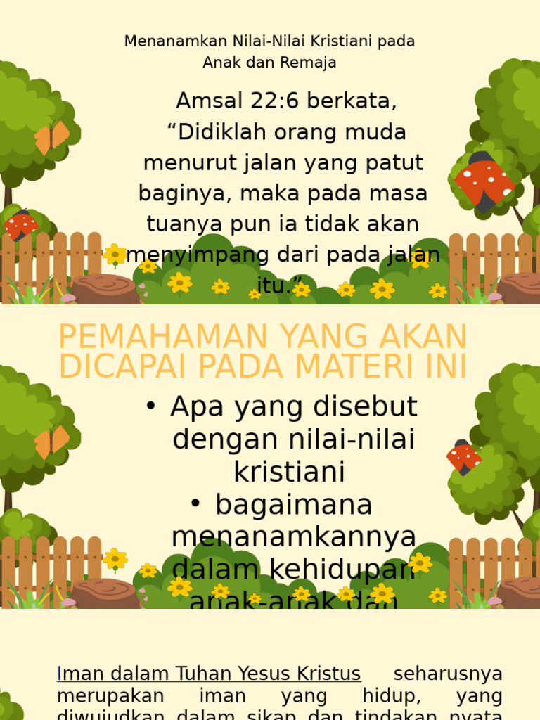 Menanamkan Nilai Kristiani pada Remaja | PDF