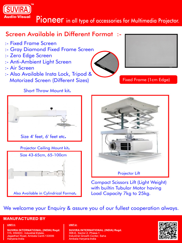 Multimedia Projector Accessories Guide | PDF