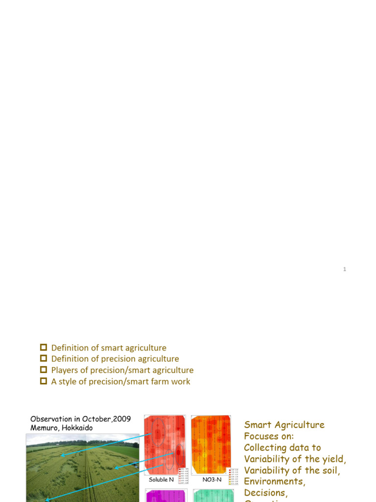 Smart Agriculture Overview and Innovations | PDF | Agriculture ...