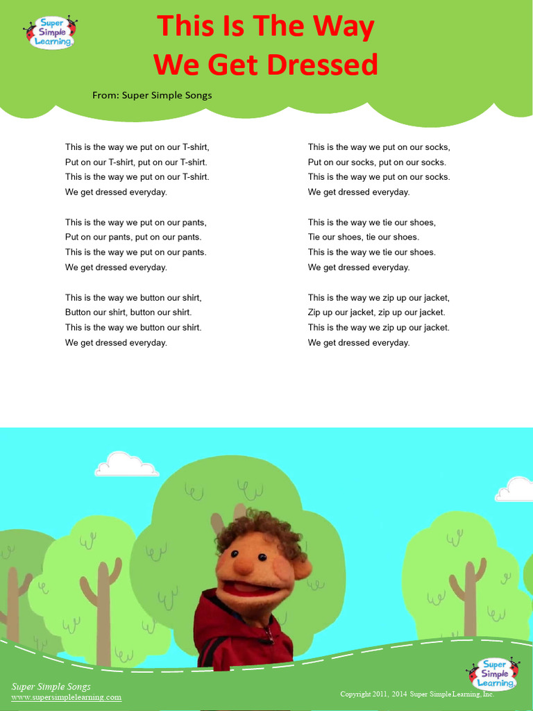 Getting Dressed with Super Simple Songs | PDF