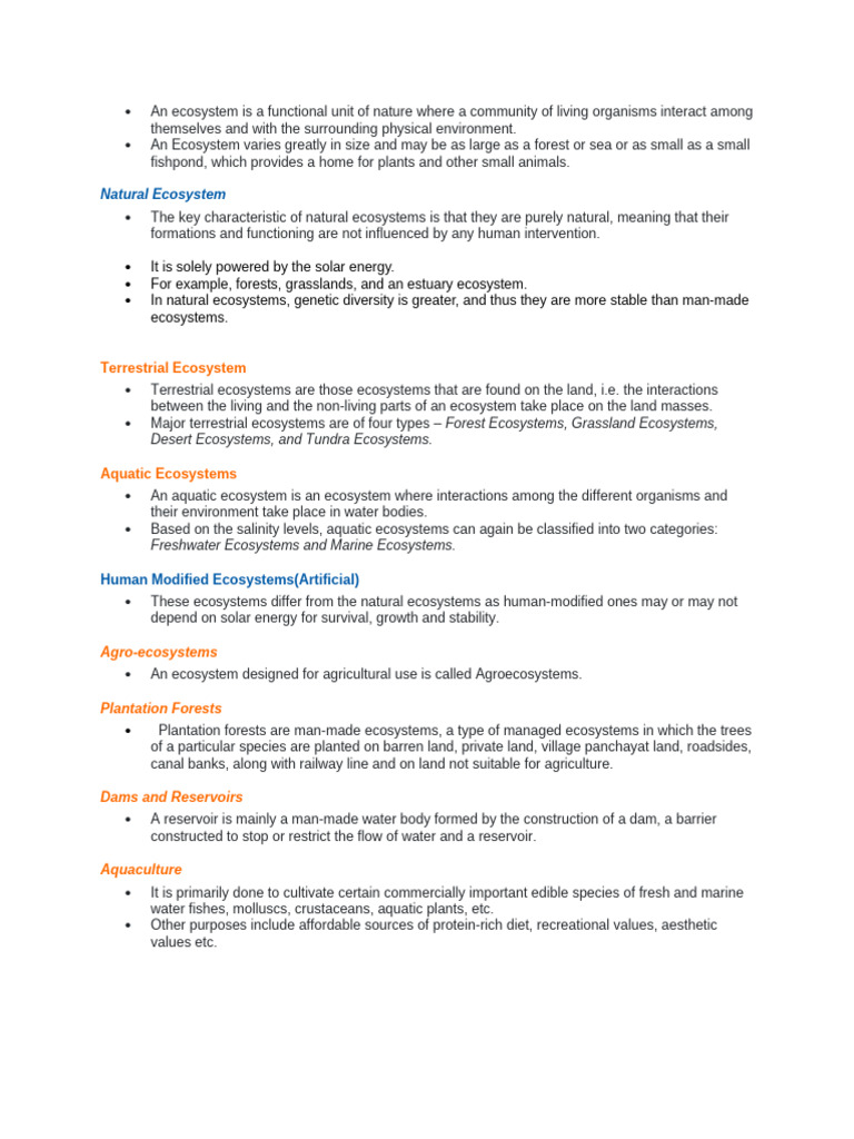 Q1 Lesson Types of Ecosystem | PDF | Ecosystem | Aquatic Ecosystem