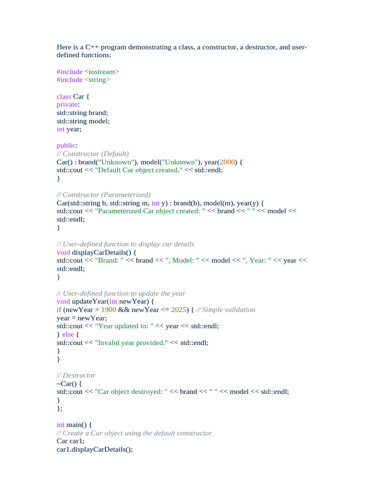 Practical 1 OOP | PDF