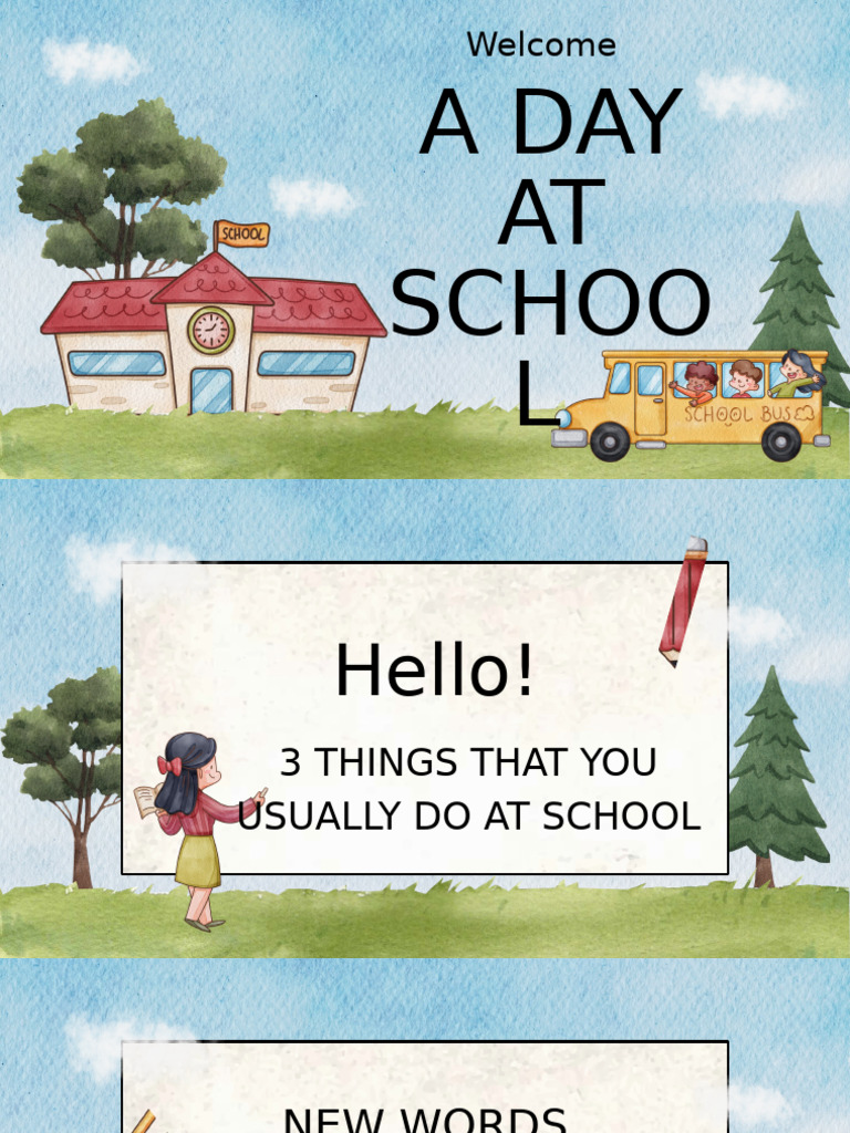 CLT - Seniors - A Day at School | PDF