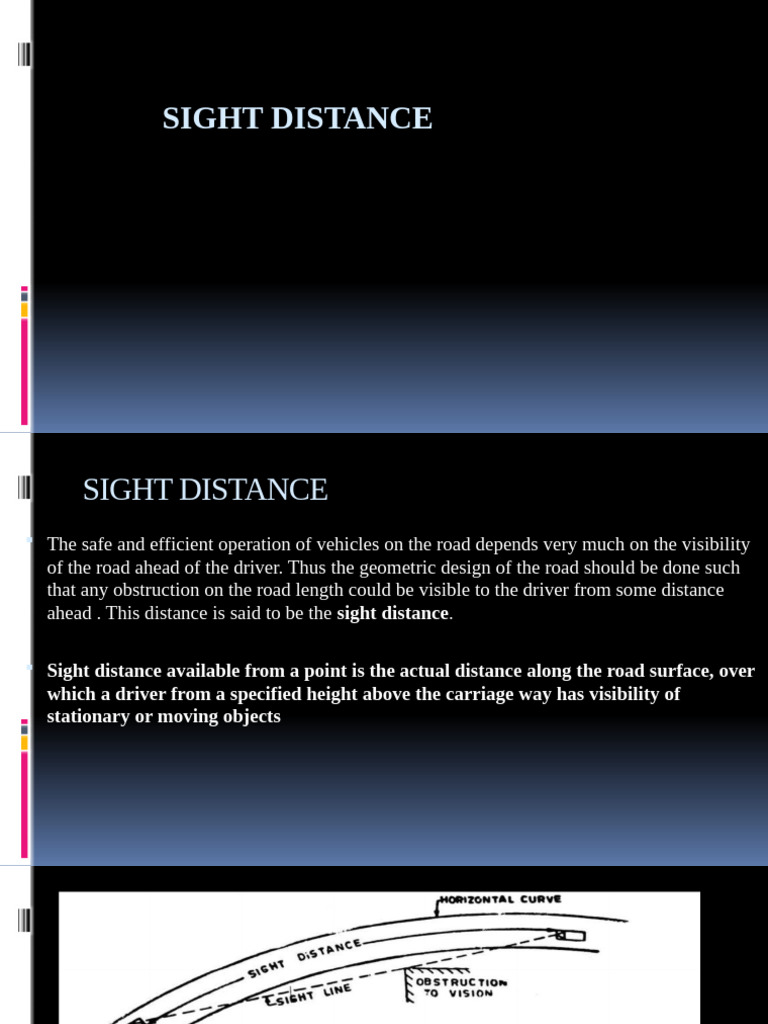 2.2 - Sight Distances (Autosaved) | PDF | Brake | Traffic