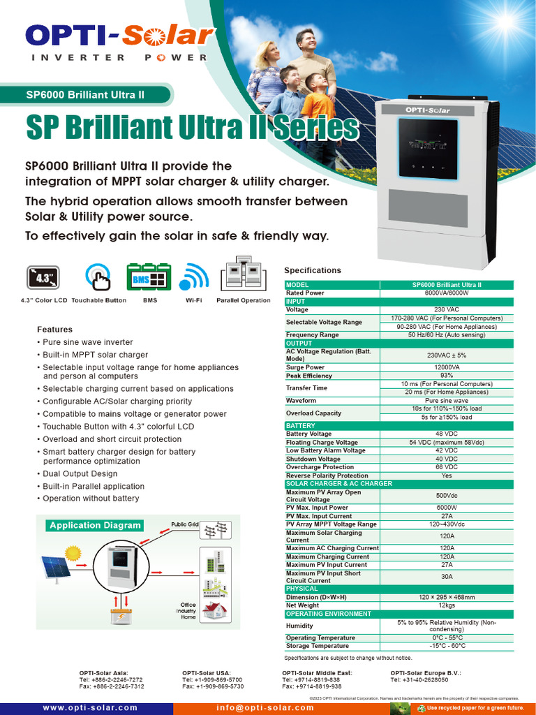 SP Brilliant Ultra II 6K | PDF | Battery Charger | Alternating Current