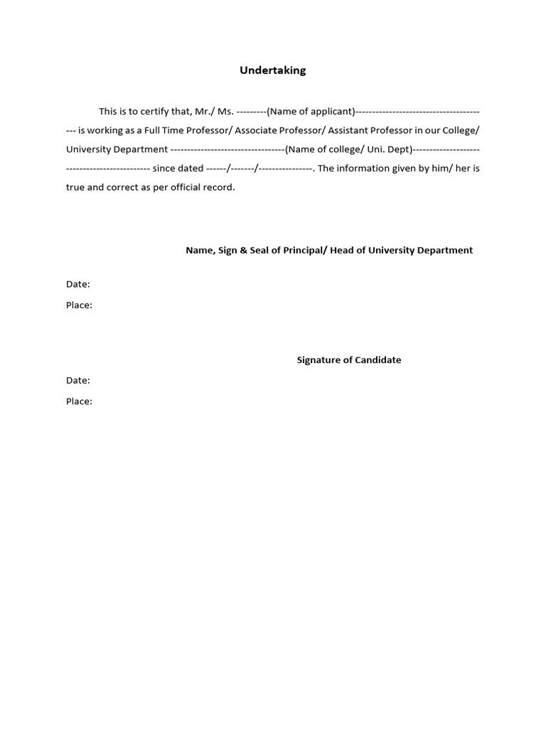 Employment Certification for Professors | PDF