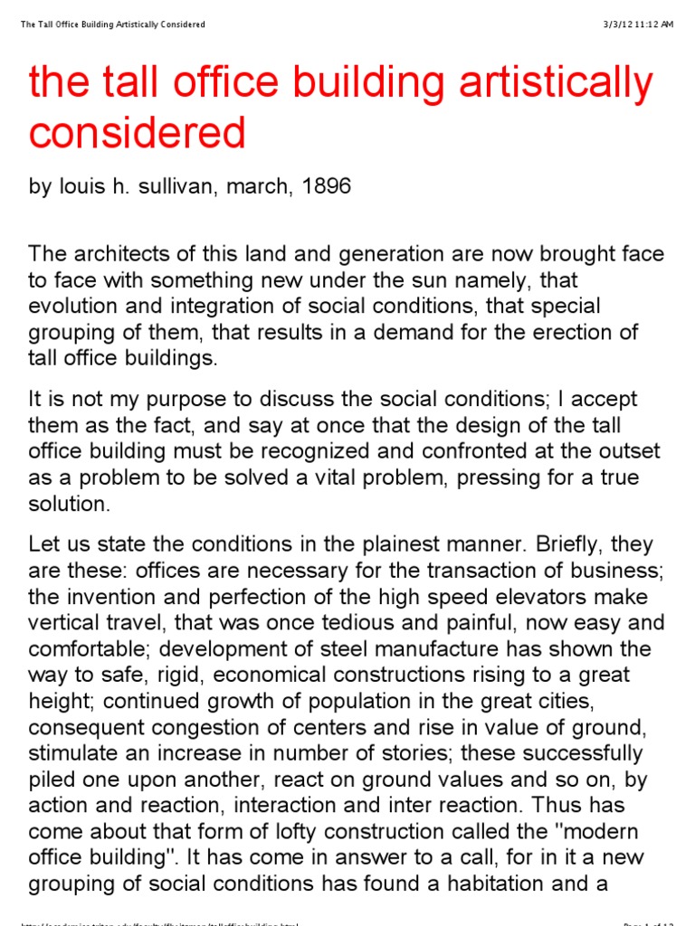 Architects' Guide to Tall Buildings | PDF | Architect | Science