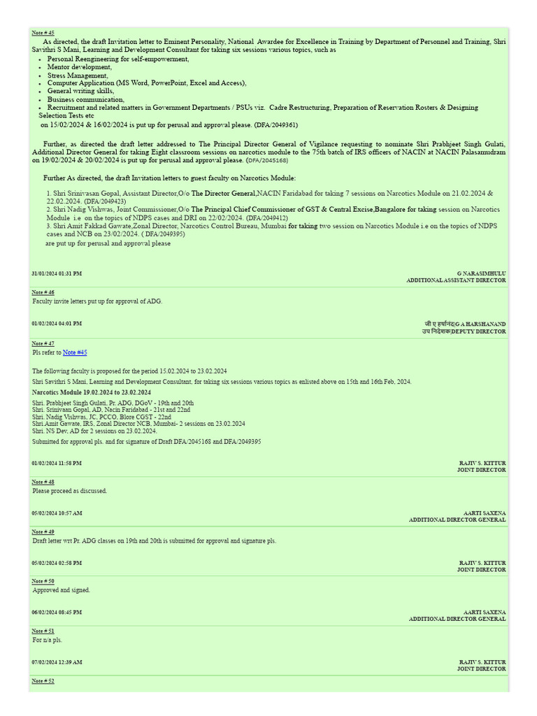 Savithri S Mani File Notesheet | PDF | Taxes | Public Administration
