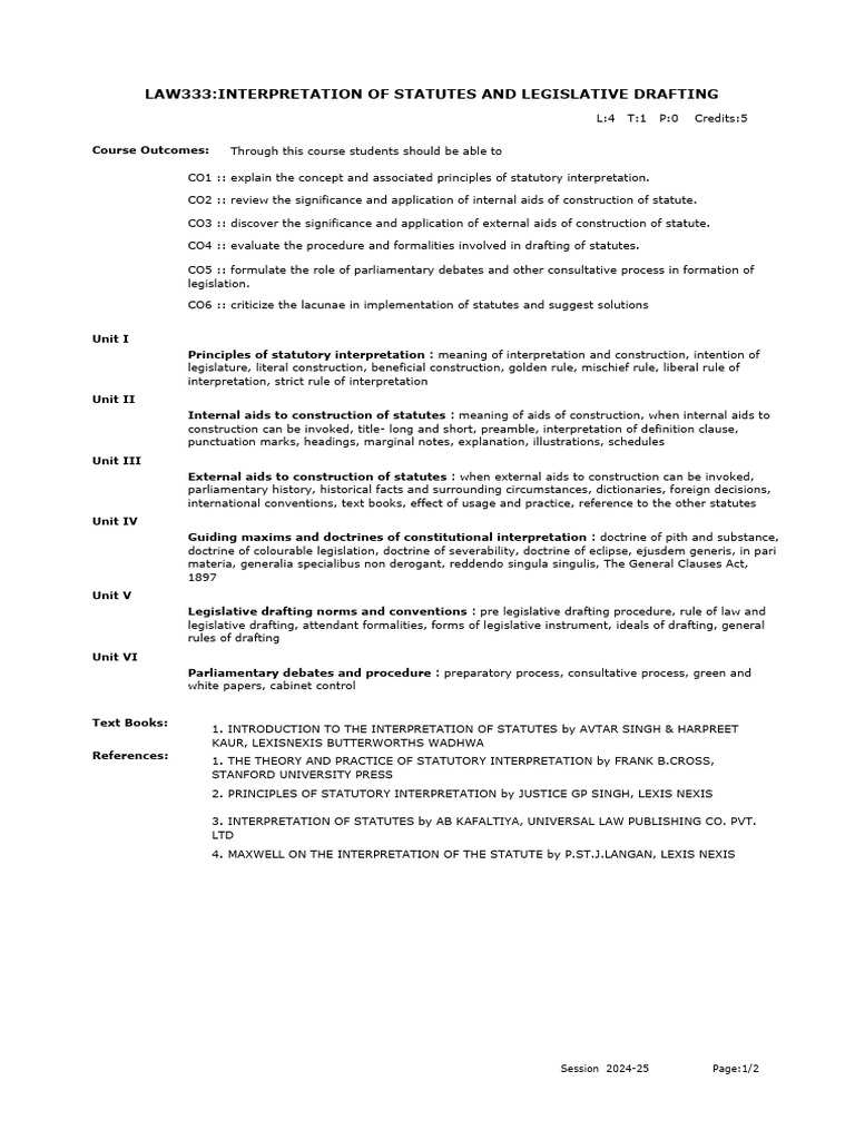 FRM Course Syllabus IPDownload | PDF | Statutory Interpretation ...