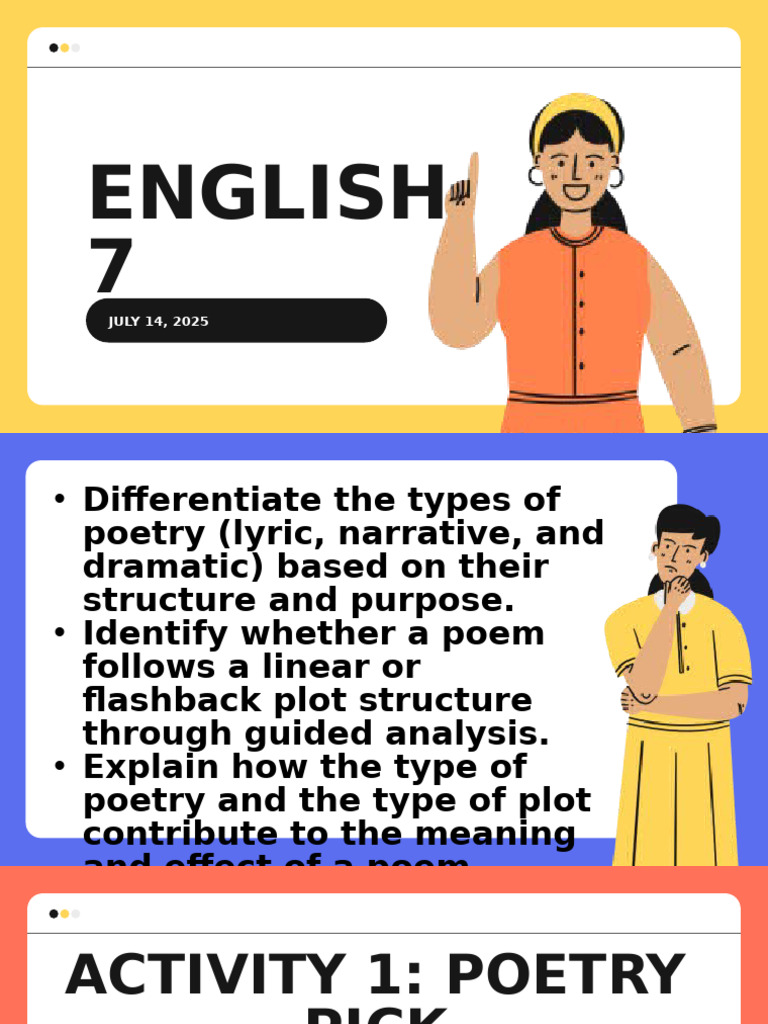 Types of Poetry and Plot Structures | PDF | Poetry | Narration