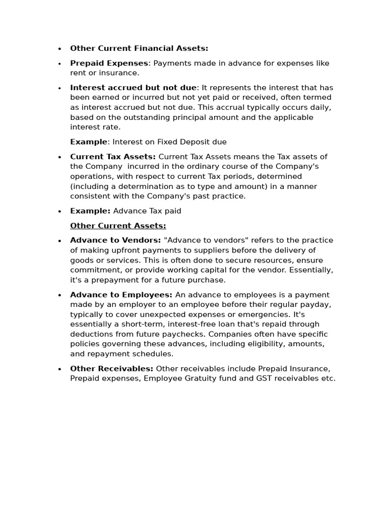 Other Current Financial Assets | PDF
