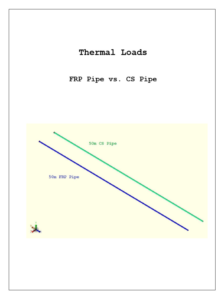 FRP vs. CS Pipe Thermal Loads Analysis | PDF | Fibre Reinforced Plastic ...