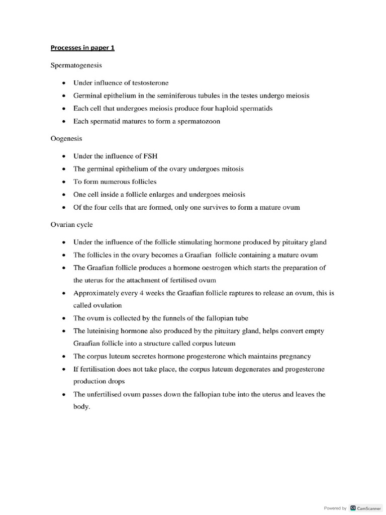 Life Sciences p1 (Processes) (3) - 1 | PDF