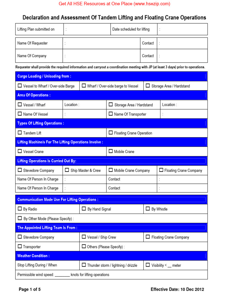 Tandem Lifting Operations Assessment | PDF | Crane (Machine) | Cargo