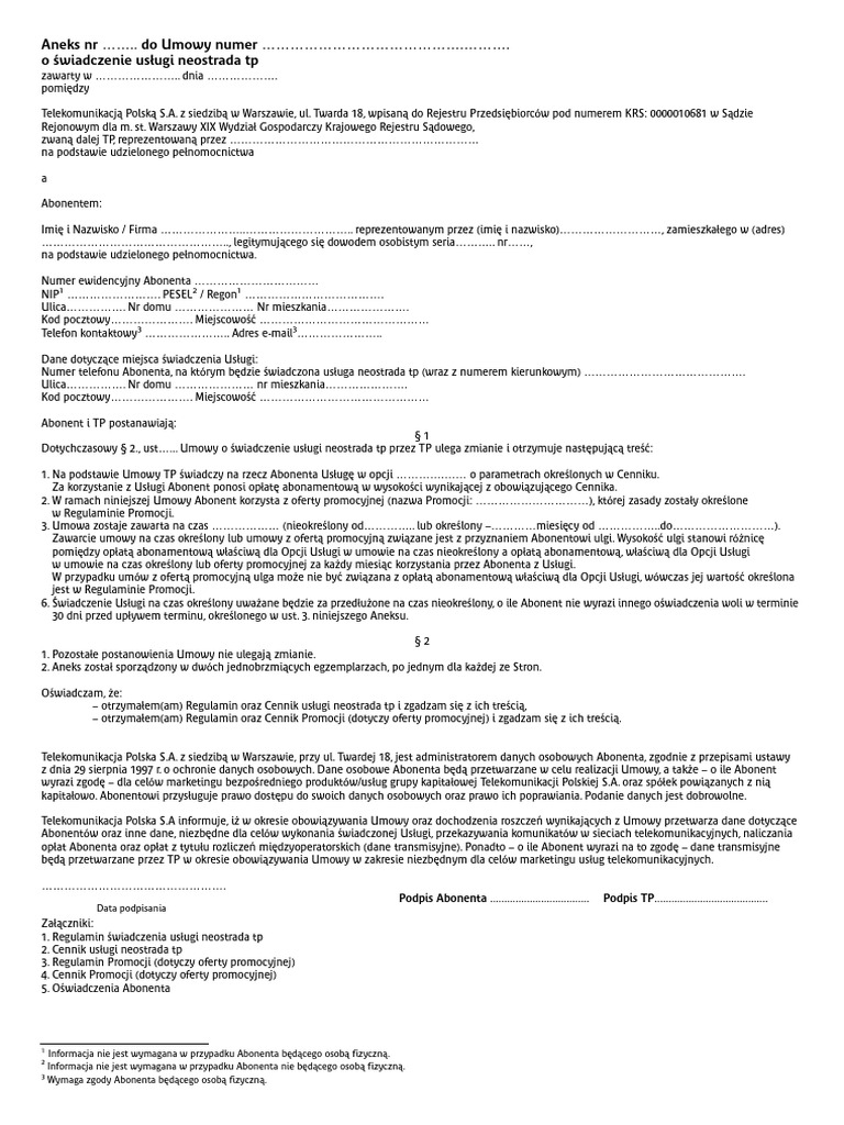 Aneks Neostradaa4 | PDF