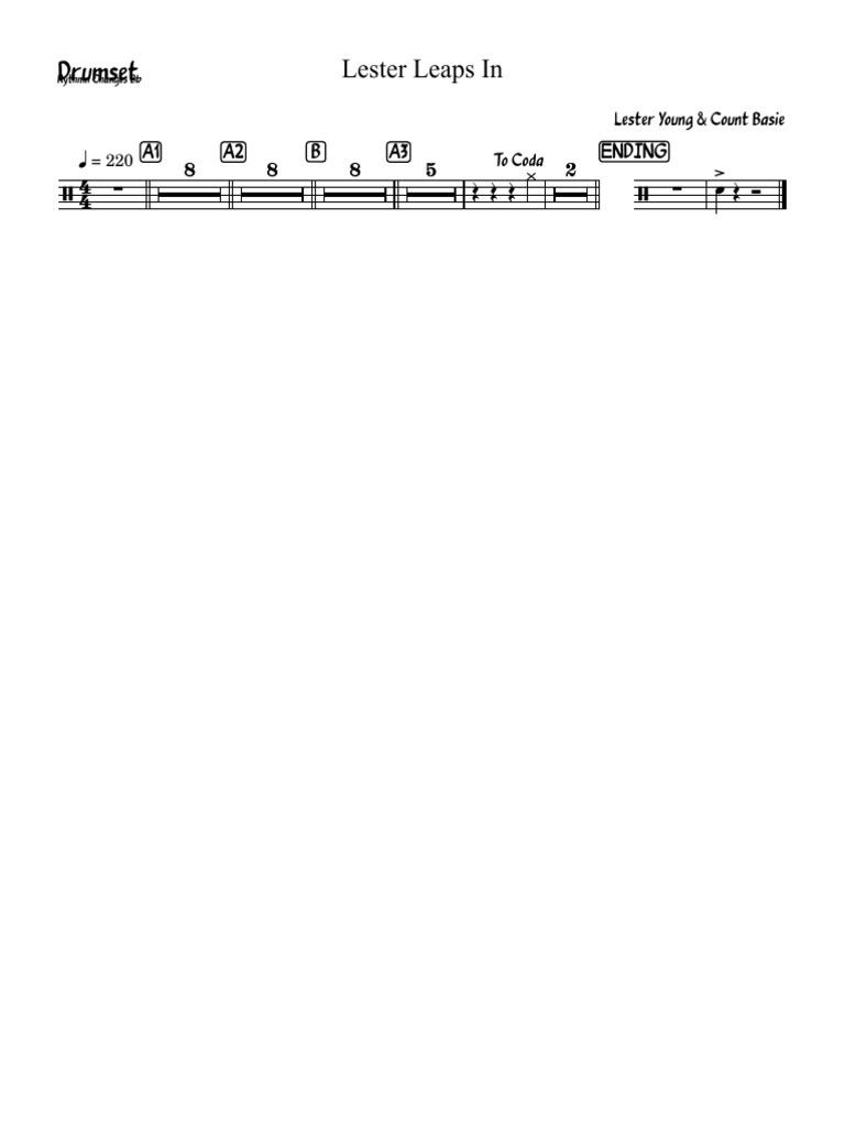 Lester Leaps Drumset | PDF