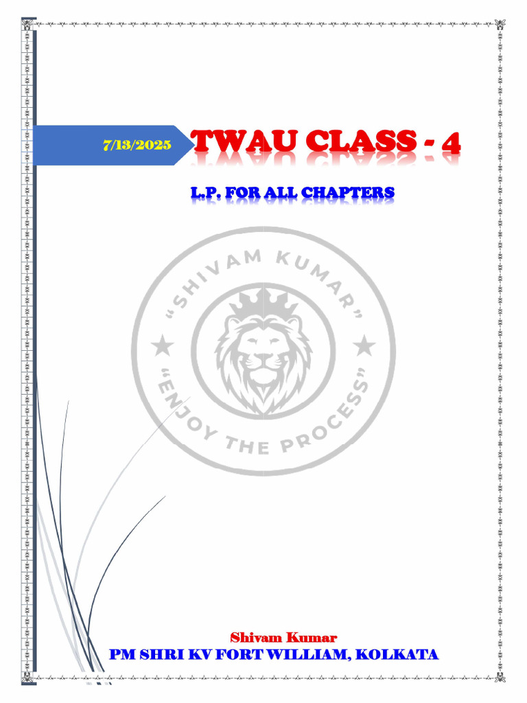 Class 4 Twau-1 | PDF