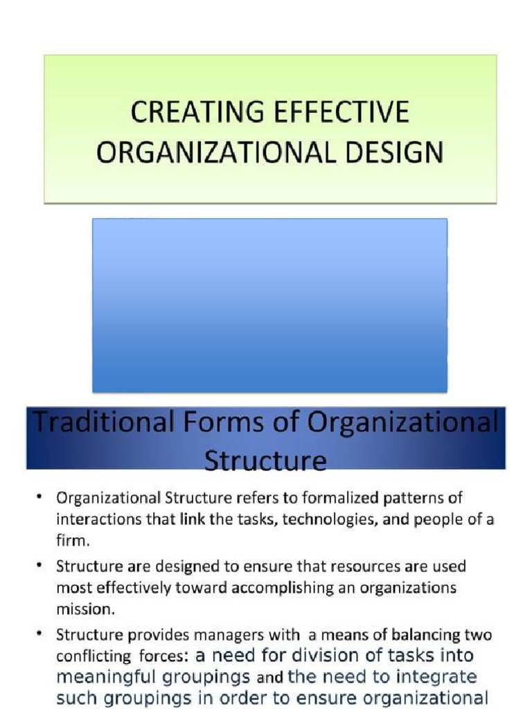 Creating Effective Organizational Designs PPT 2 Final MGT 14 | PDF