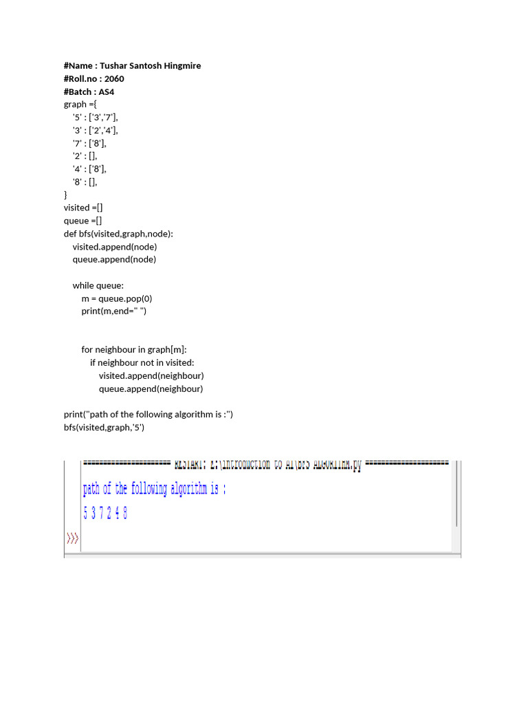 Bfs Algorithm | PDF